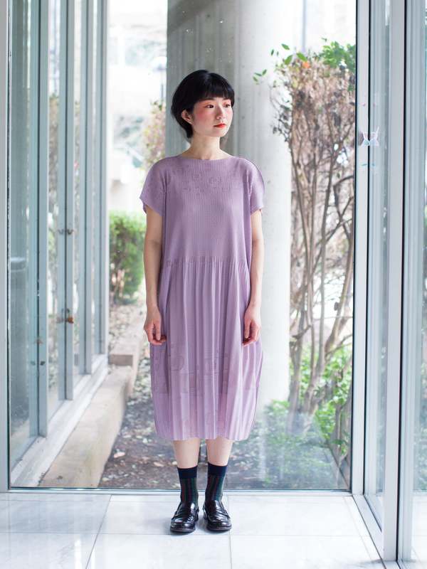 M. & Kyoko Pleated Dress - Pink | Garmentory