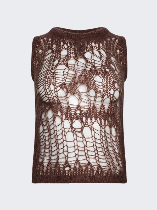 Spider Open-knit Tank Top | Garmentory