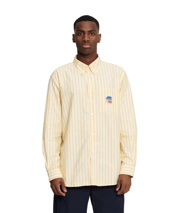 PALMES Deuce Oxford Shirt - Yellow | Garmentory