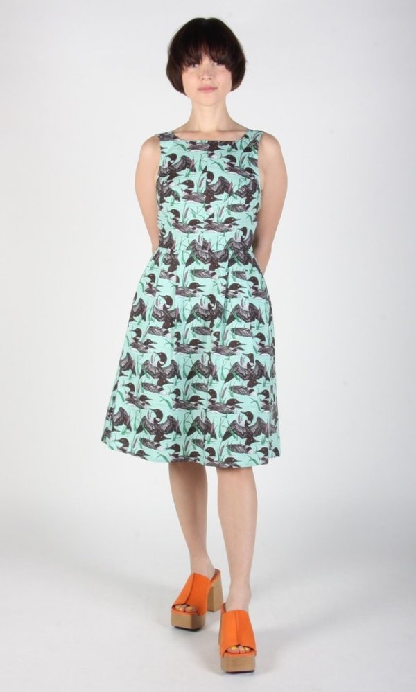Birds of North America Myrmidon Dress - Loons | Garmentory