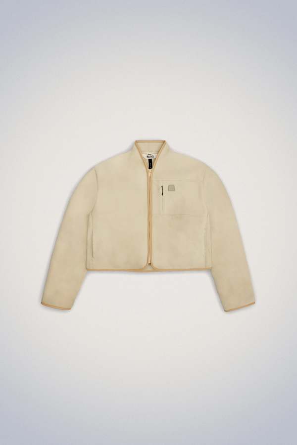 Rains Durban Short Fleece Jacket -Sand | Garmentory
