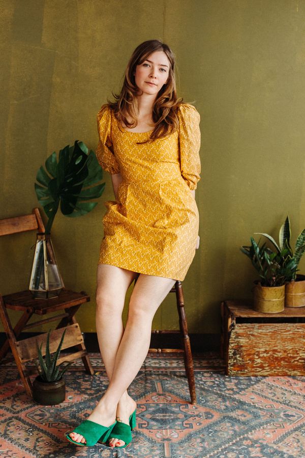 Birds of North America Courian Dress - Ochre Poker | Garmentory