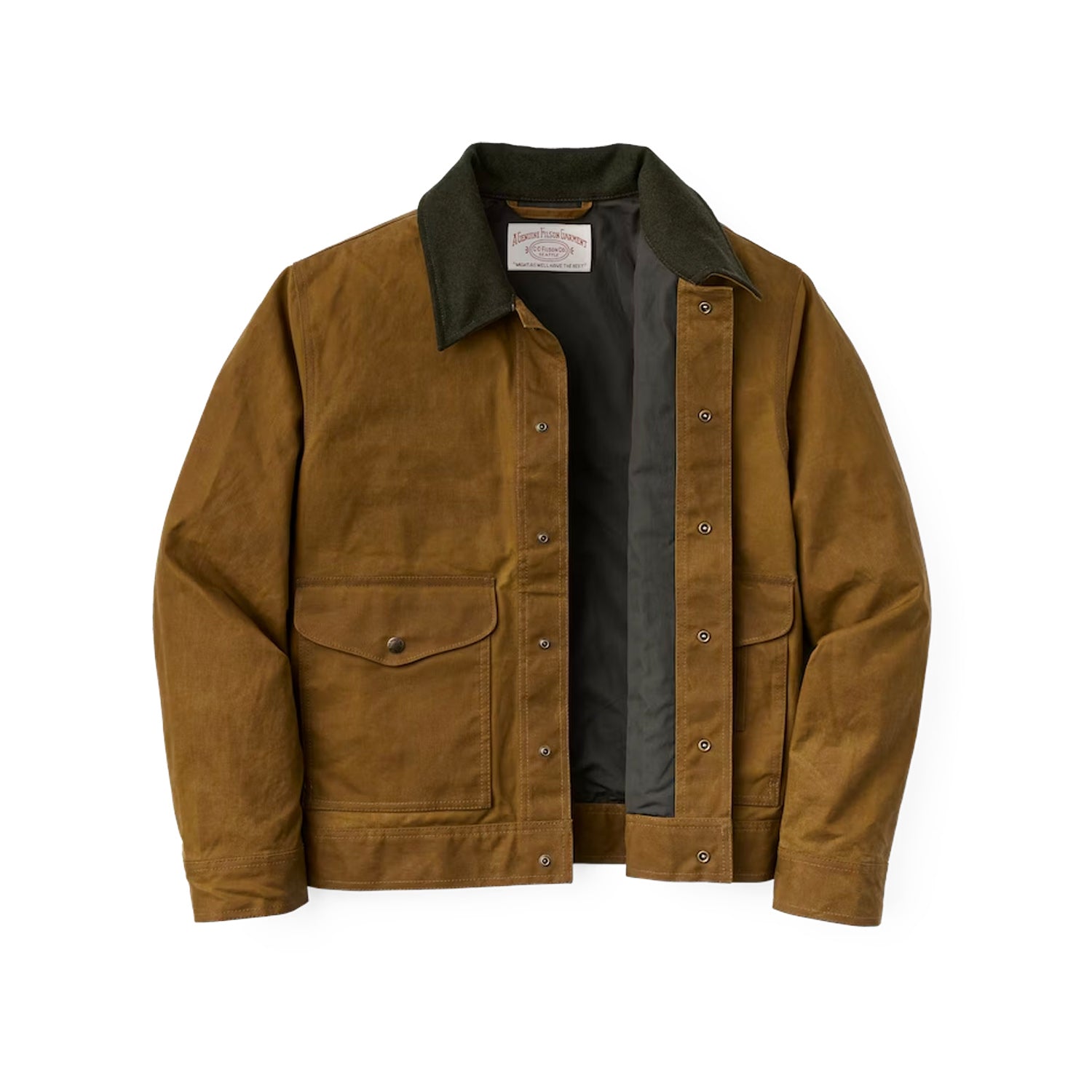 Filson Tin Cloth Work Jacket - Dark Tan | Garmentory