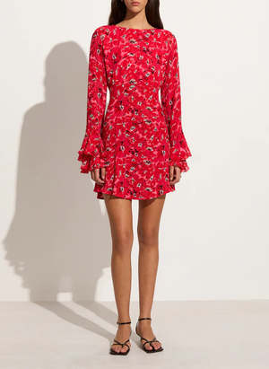 Faithfull the Brand Safiya Mini Dress - El Limon Flo Pink | Garmentory