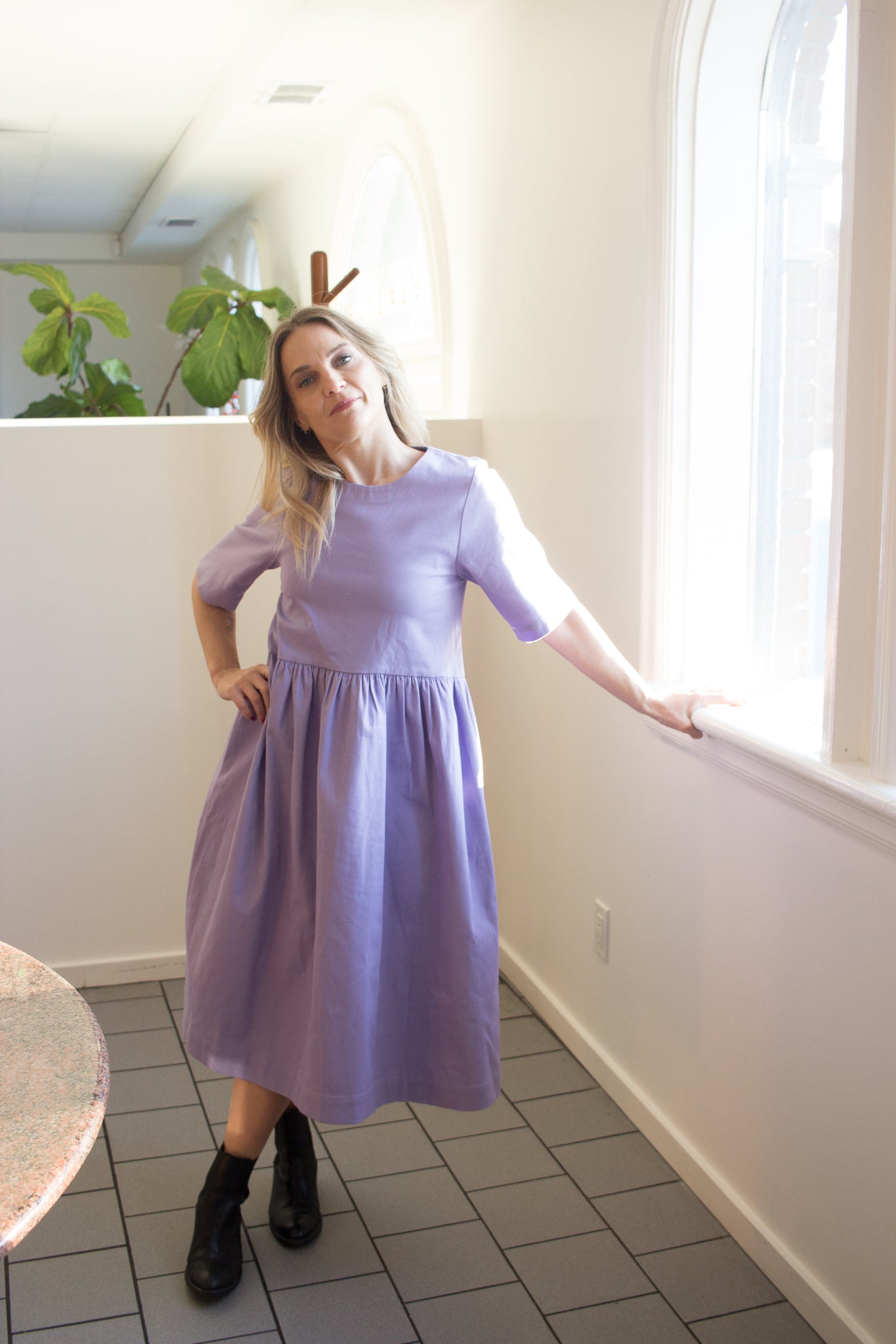 Birds of North America Tiger Shrike Dress - Iris | Garmentory