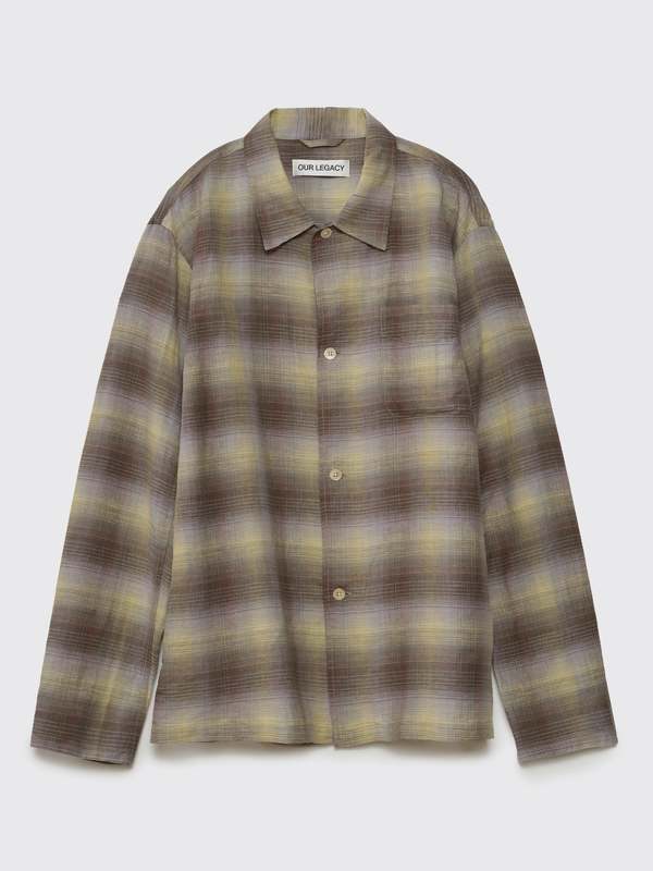 Our Legacy Box Shirt - Murky Static Summer Weave | Garmentory