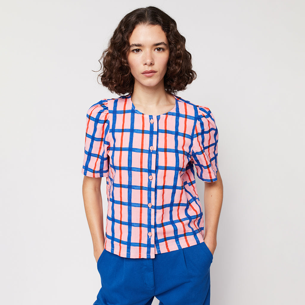 Bobo Choses Buttoned Shirt - Pink Checks | Garmentory