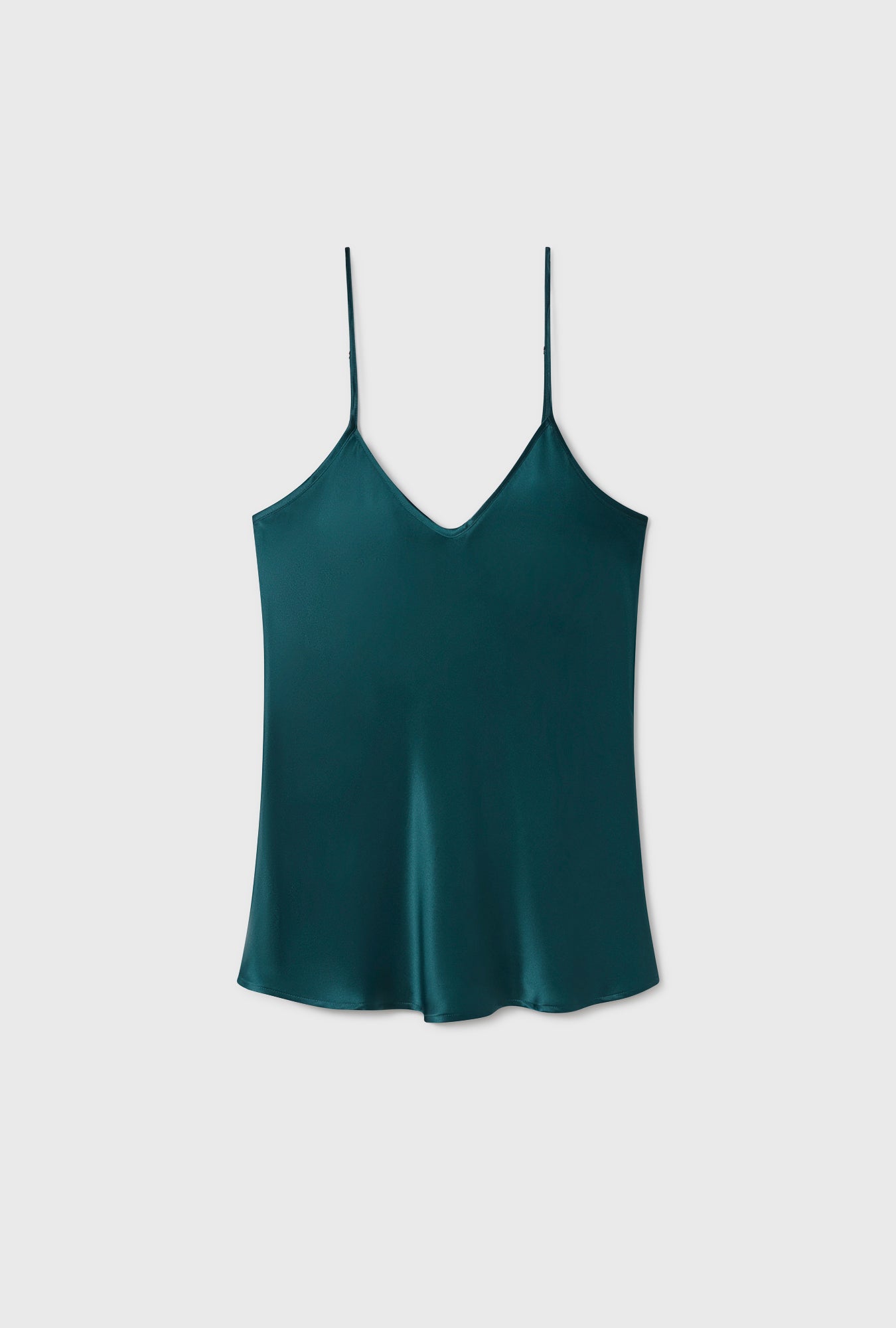 Silk Laundry BIAS CUT CAMI - TEAL | Garmentory
