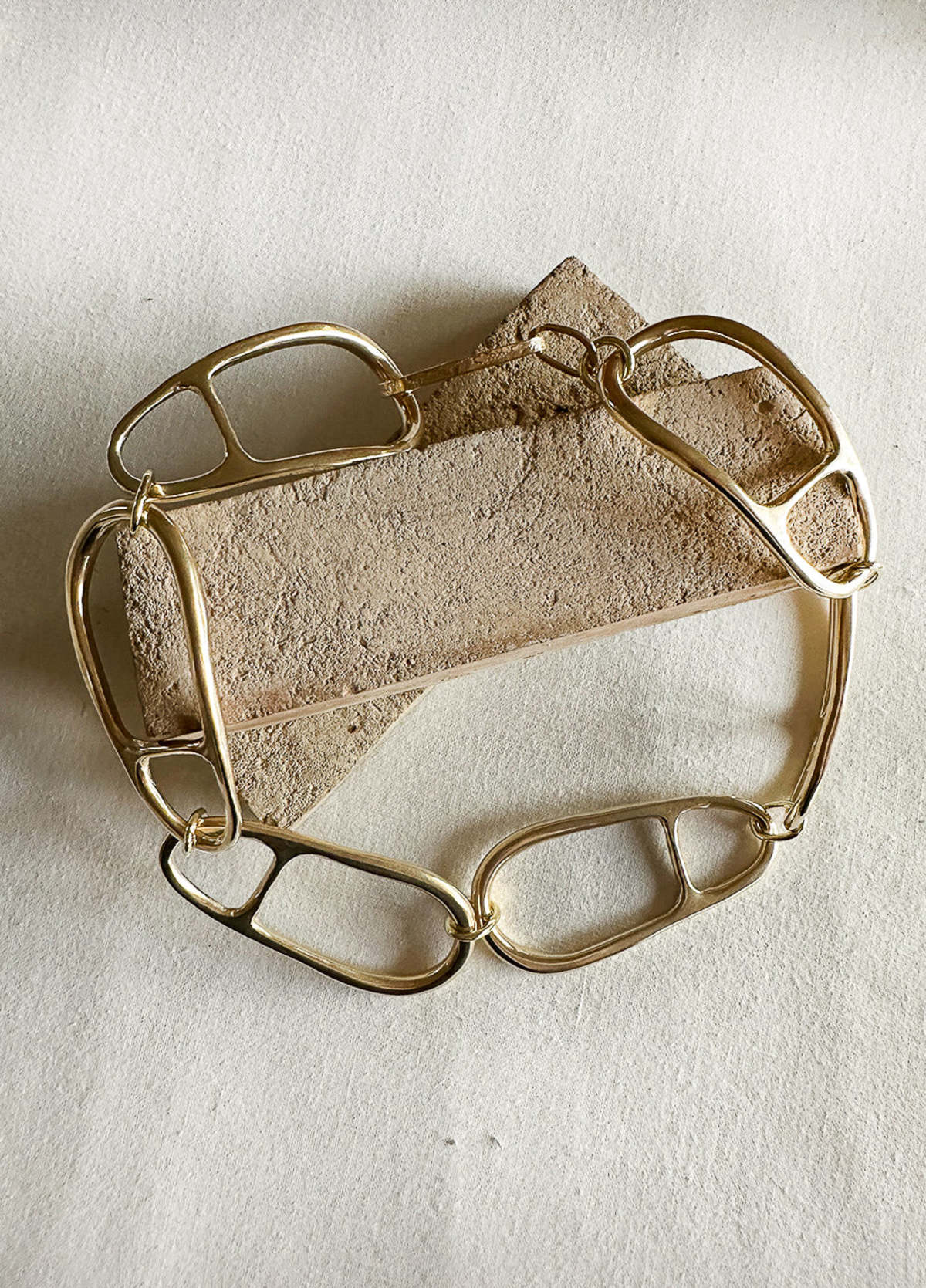 Lila Rice Luca Link Necklace - Brass | Garmentory