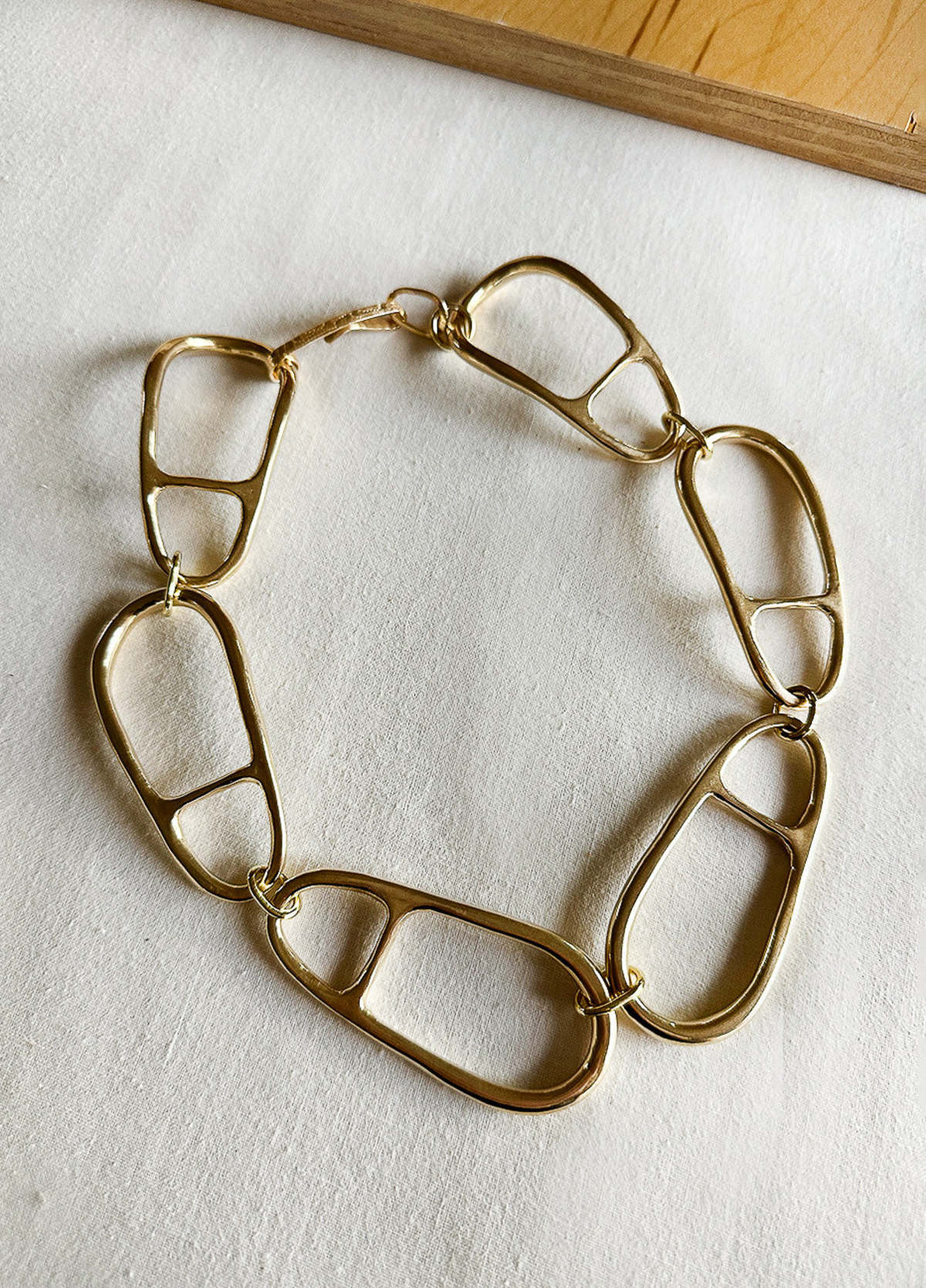 Lila Rice Luca Link Necklace - Brass | Garmentory