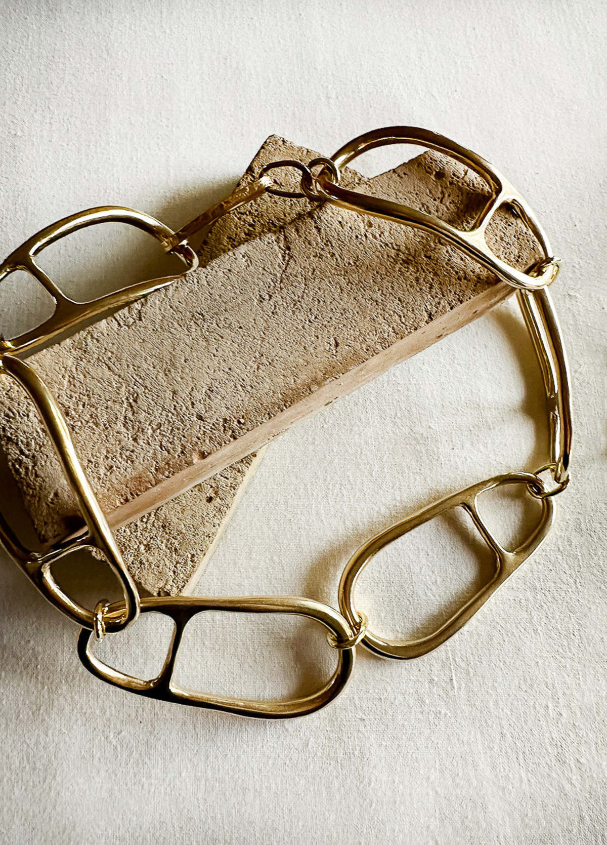 Lila Rice Luca Link Necklace - Brass | Garmentory