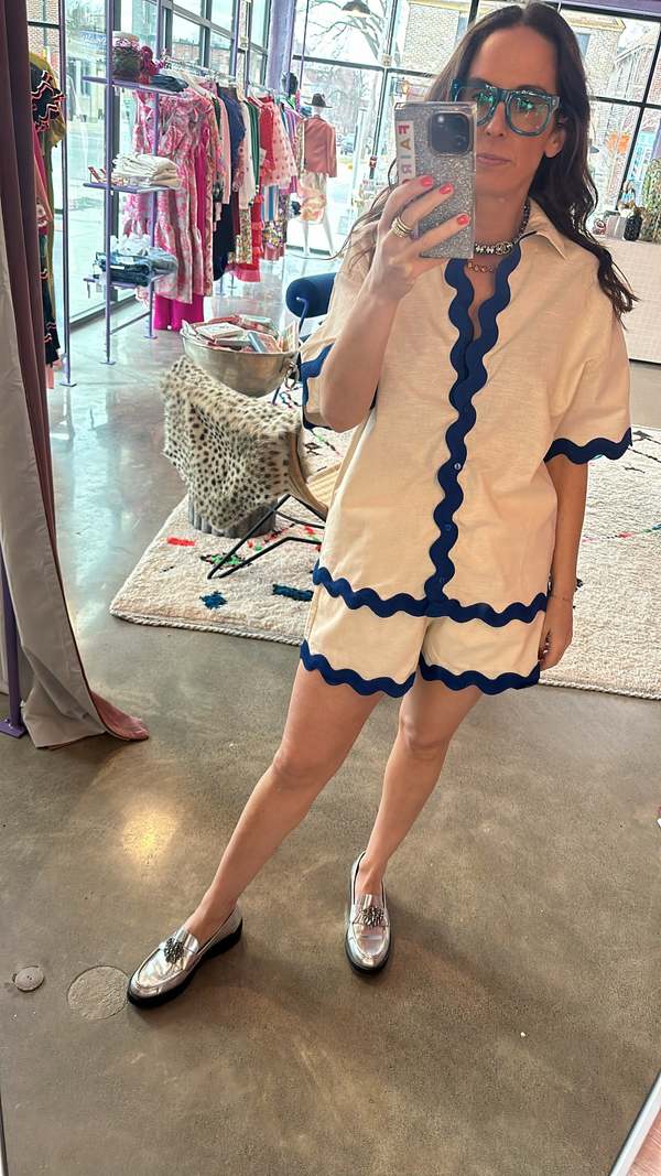 Linen Wave Short Set | Garmentory