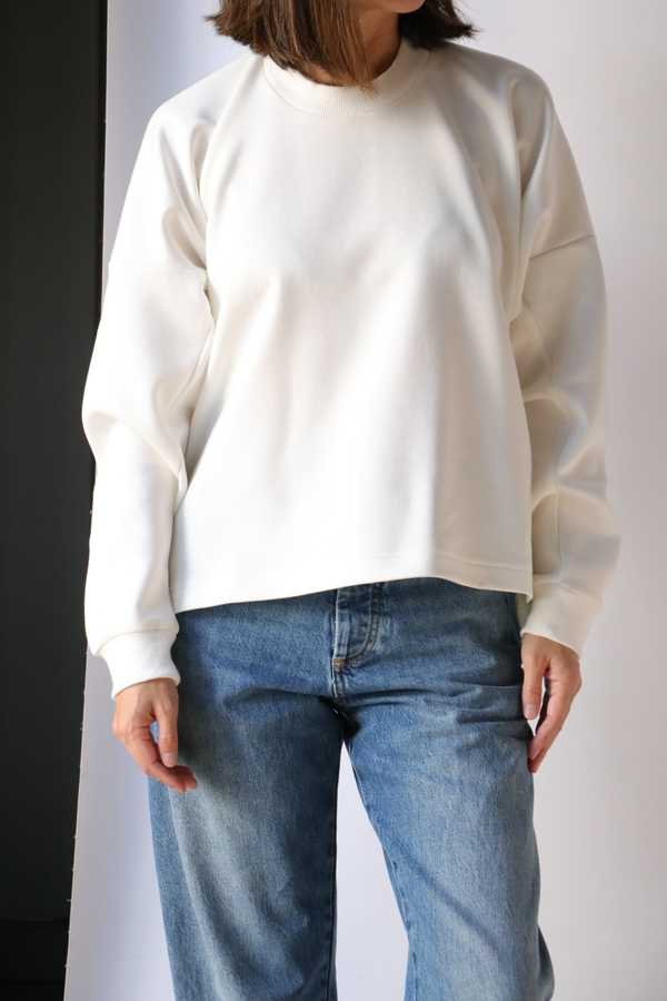Plan C L/S Sweater - White | Garmentory