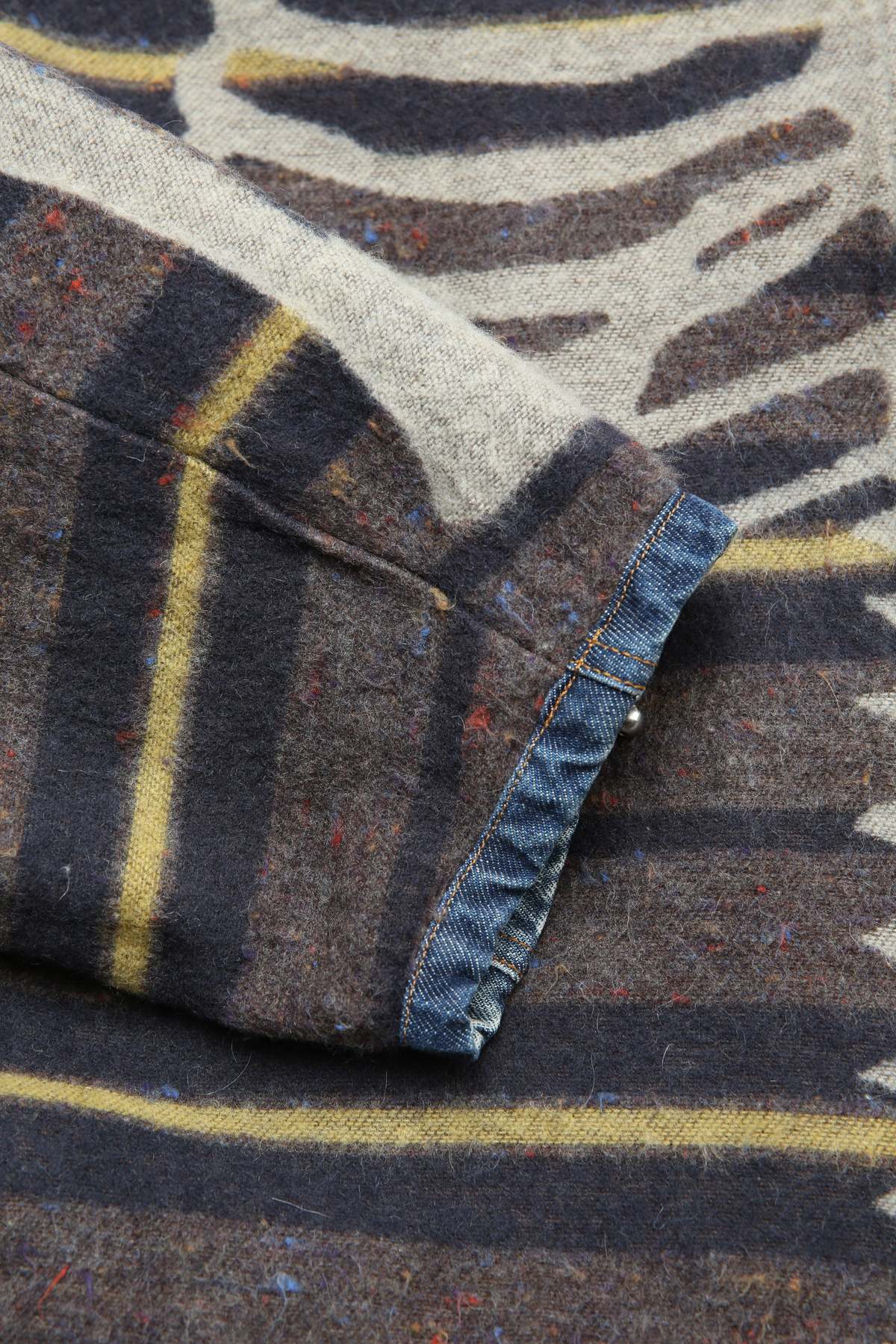 Kapital 14oz Denim BONE Lining Reversible Motocross Pro Jacket - Indigo ...