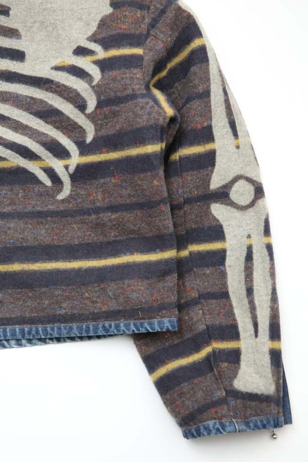 Kapital 14oz Denim BONE Lining Reversible Motocross Pro Jacket - Indigo ...