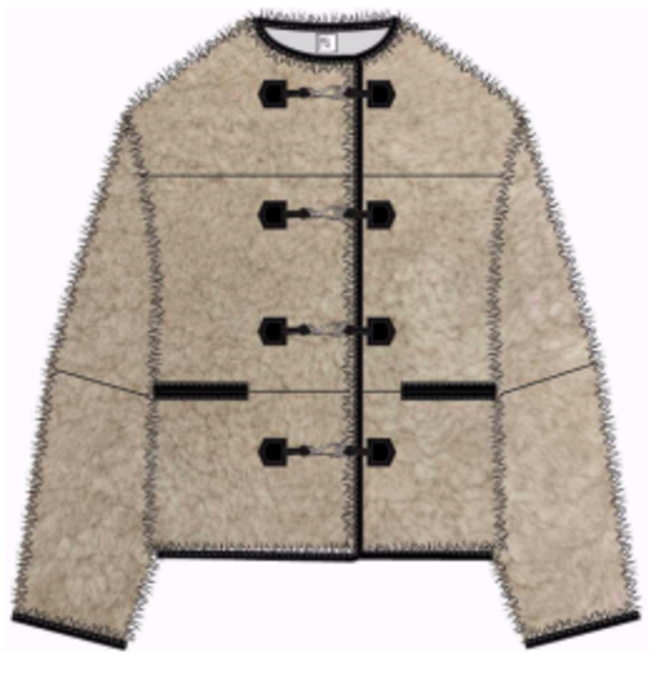 Totême Teddy Shearling Clasp Jacket | Garmentory