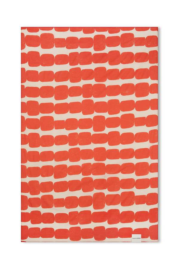 Zulu & Zephyr BLOCK ORGANIC COTTON PAREO - Orange | Garmentory
