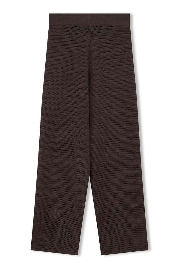 Zulu & Zephyr Cotton Crochet Pant - Charcoal | Garmentory