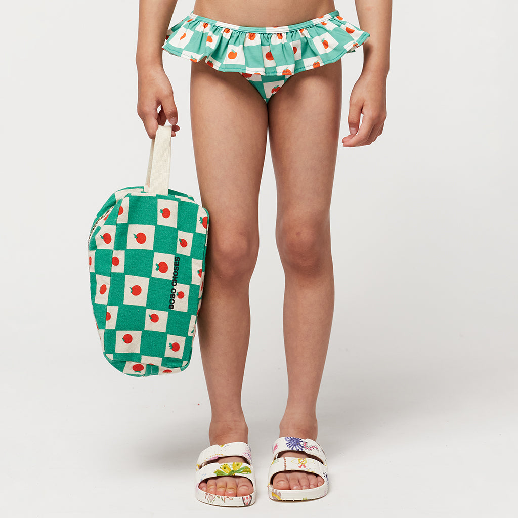 Kids Bobo Choses Child Tomato All Over Bikini Swimsuit - Green | Garmentory