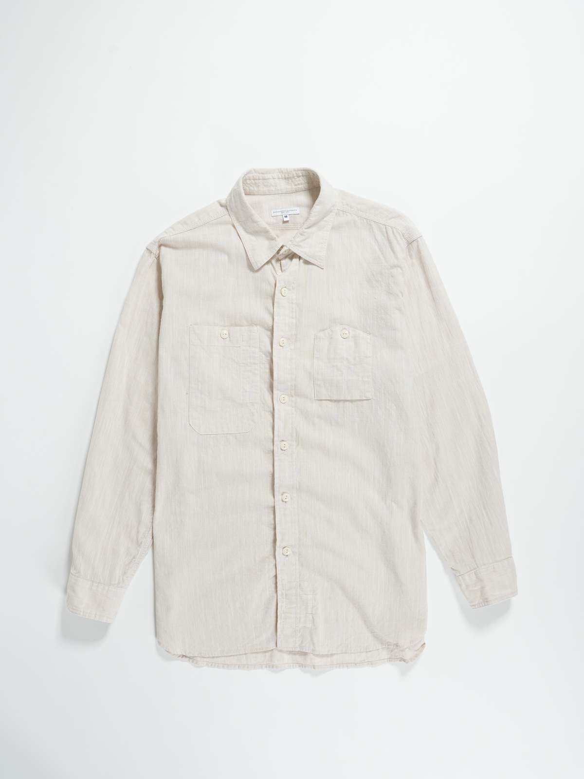 Engineered Garments Work Cotton Slab Shirt - Beige | Garmentory