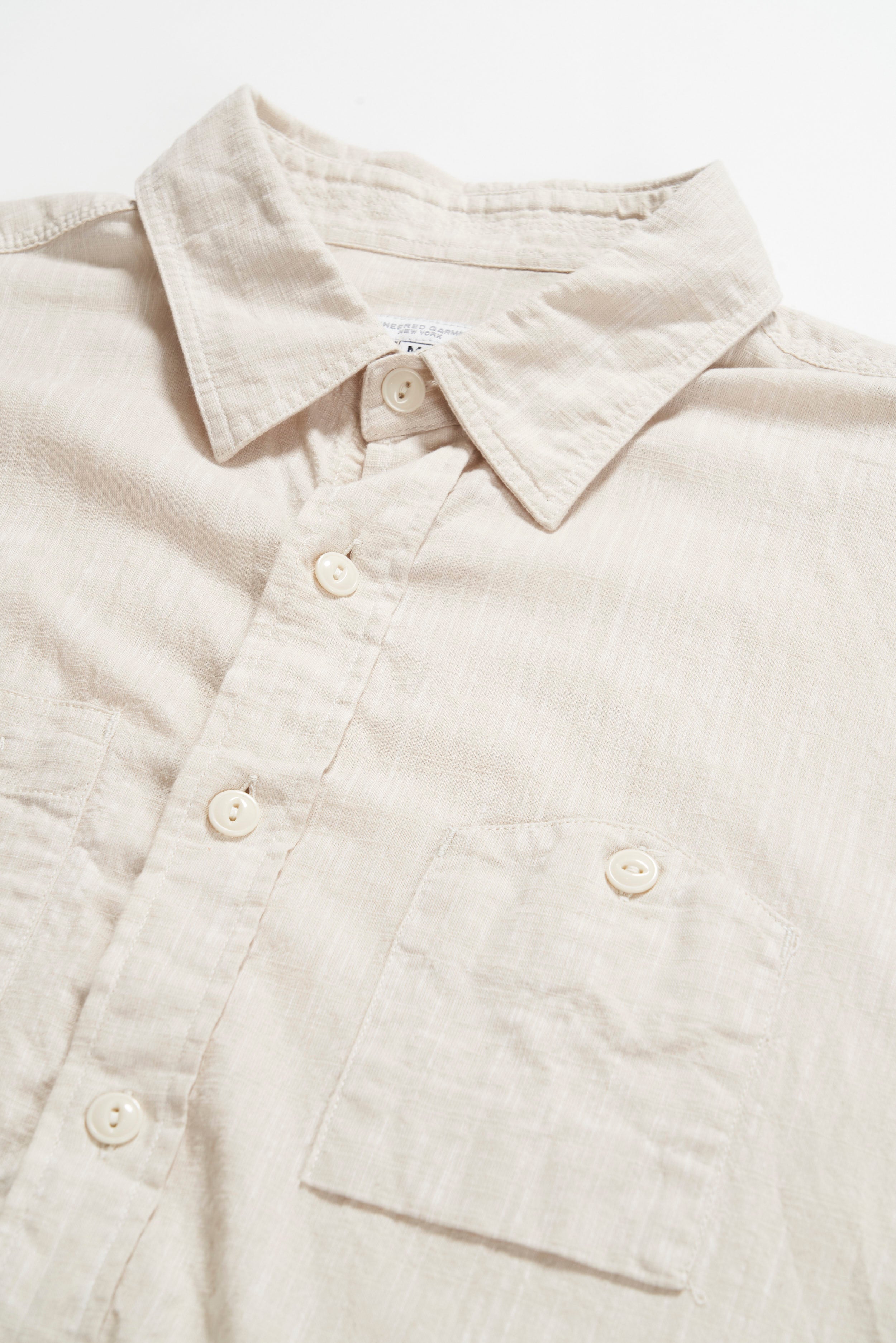Engineered Garments Work Cotton Slab Shirt - Beige | Garmentory