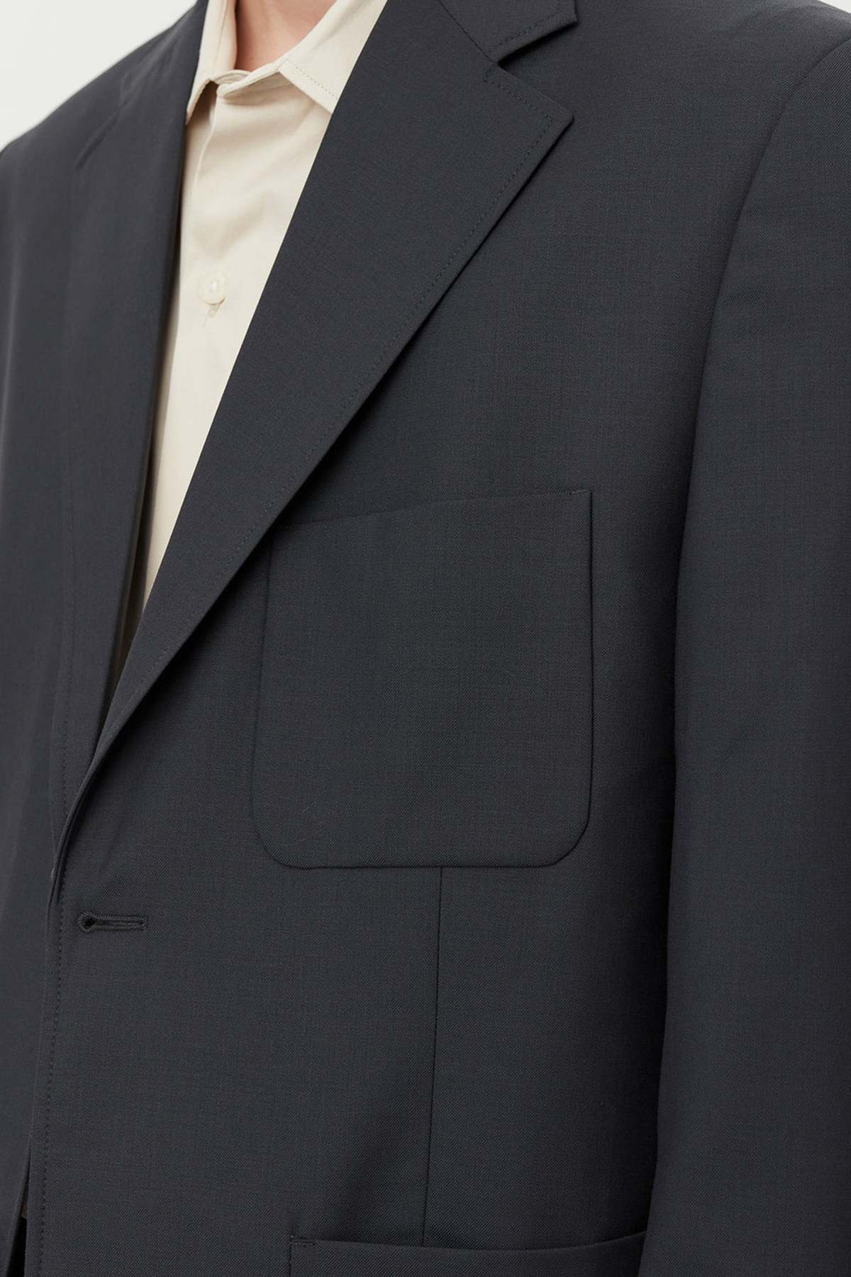 mfpen Patch Pocket Blazer - Slate | Garmentory