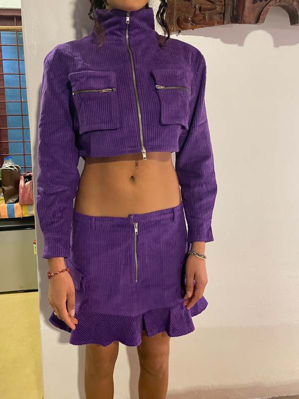 Abacaxi Crop Cargo Zipper Jacket | Garmentory