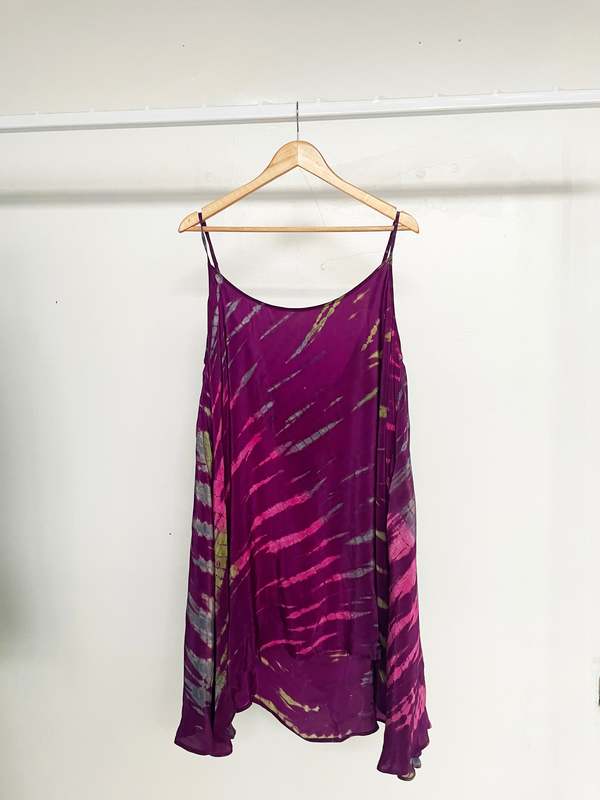 Abacaxi Jamun Tie-Dye Slip Dress | Garmentory