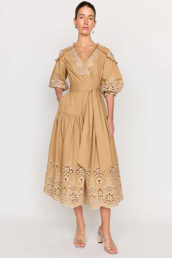 CHRISTY LYNN Hadley Dress - Khaki | Garmentory