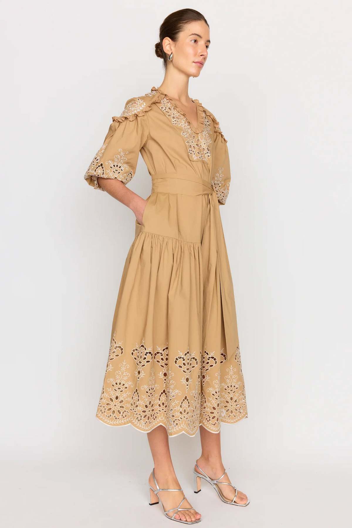 CHRISTY LYNN Hadley Dress - Khaki | Garmentory