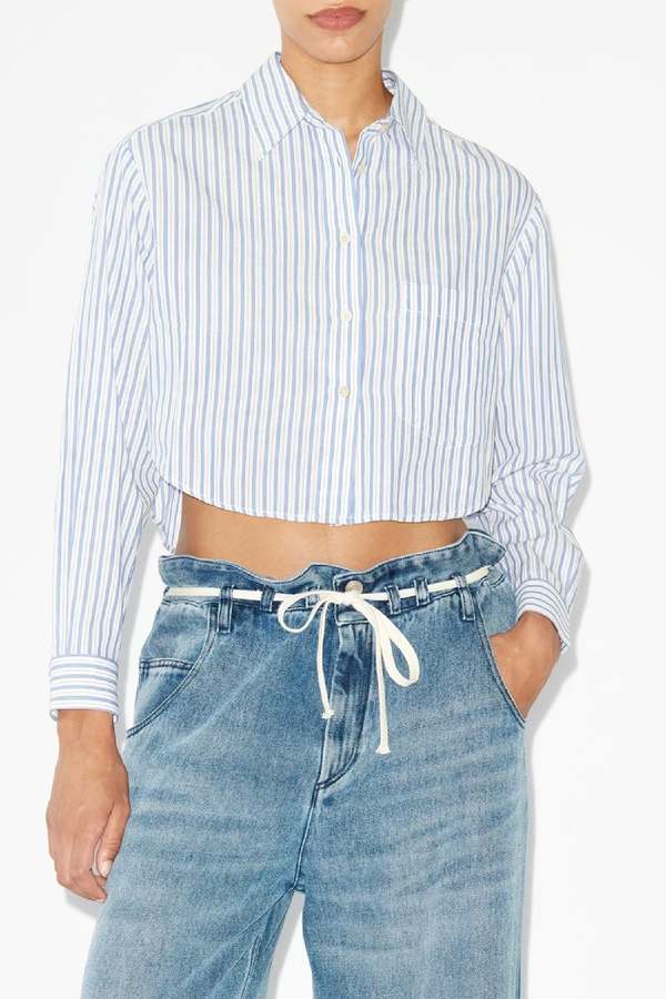 isabel marant etoile Eliora Shirt - Azure | Garmentory