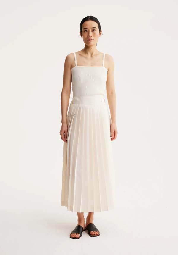 Rohe Pliss Wrap Skirt - Cream | Garmentory