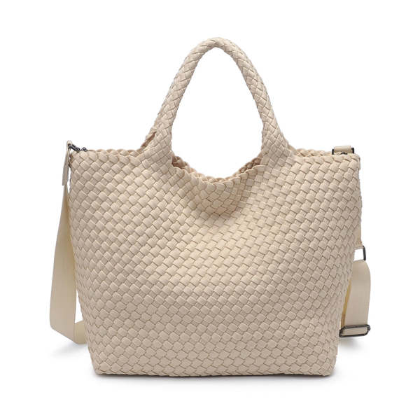 Sol and Selene - Sky's The Limit Medium Tote (Cream) | Garmentory