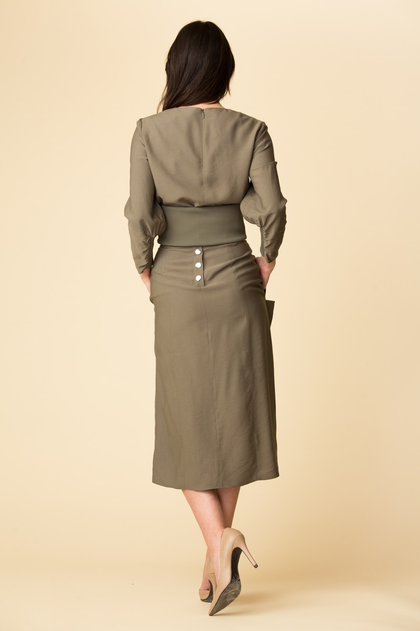 Tibi Asymmetrical Flap Skirt | Garmentory