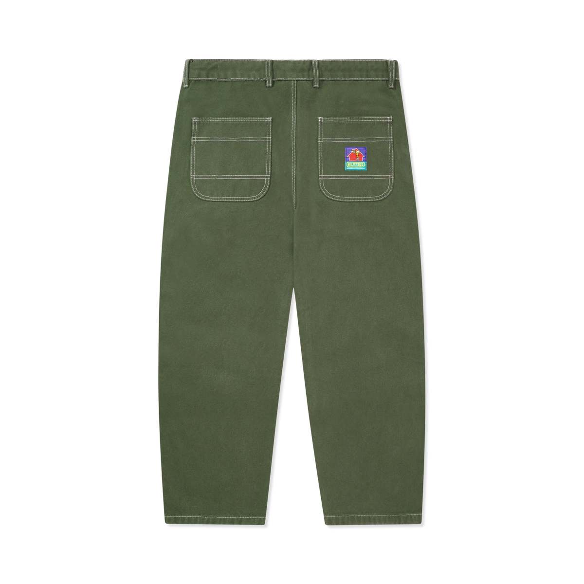 Butter Goods Work Double Knee Pants - Washed Army | Garmentory