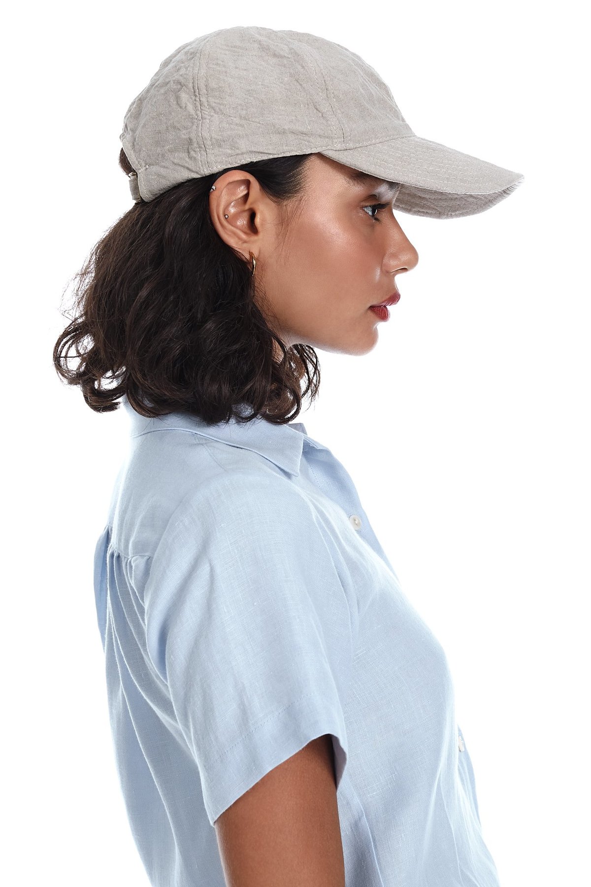 Blluemade Linen Cap in Flax | Garmentory