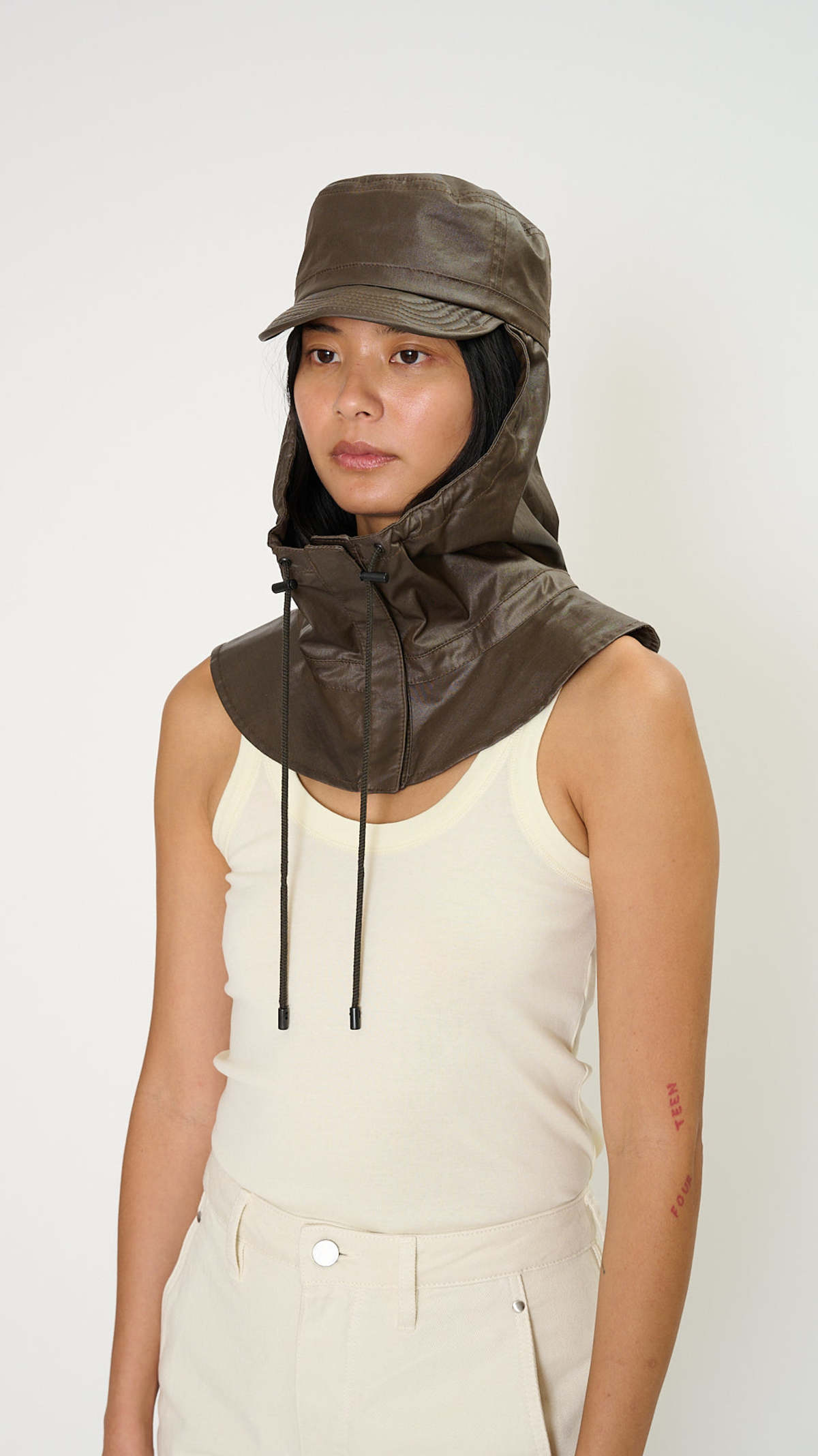 Lemaire Rain Hood - Dark Tobacco | Garmentory