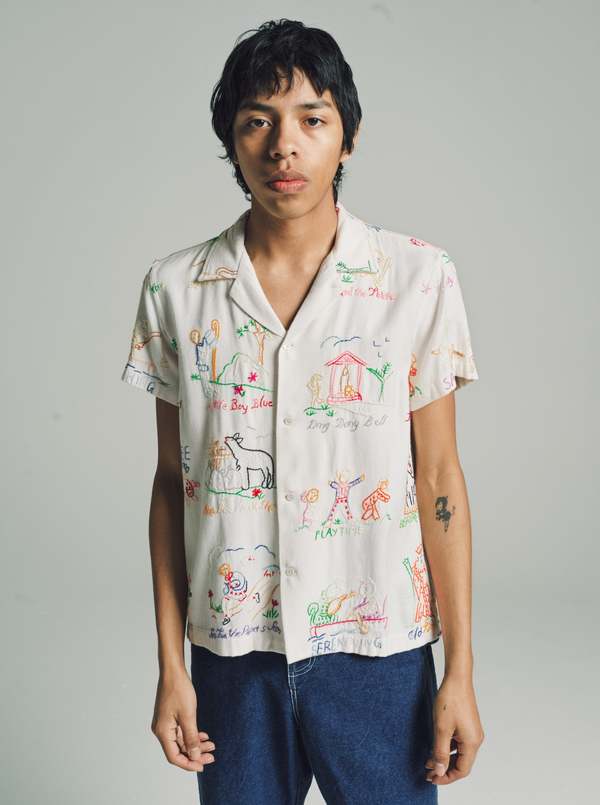 BODE Nursery Rhyme Short Sleeve Shirt - Prints | Garmentory