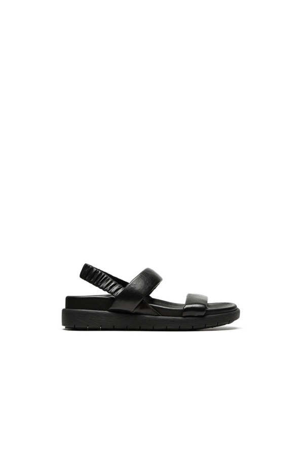 la canadienne Ronda Leather Sandal - Black | Garmentory