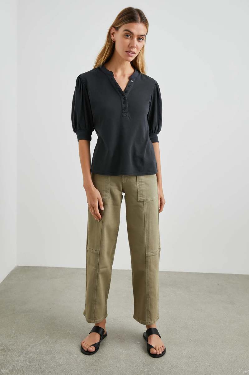 Rails Jewel Top - Washed Black | Garmentory