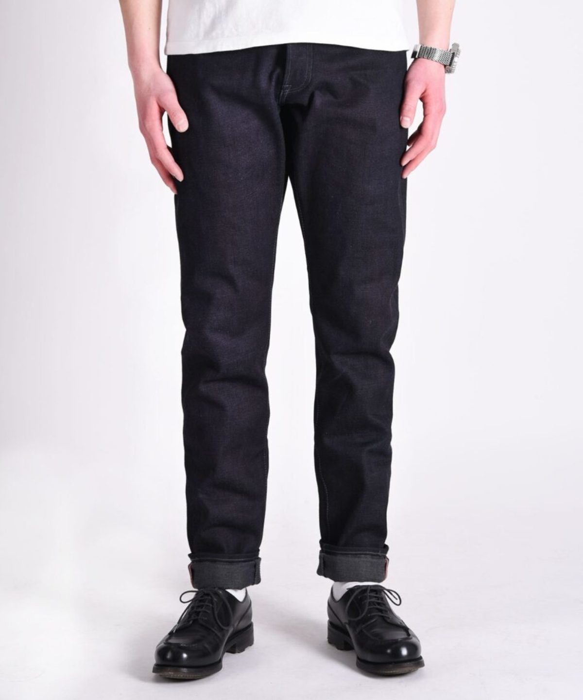 Momotaro Jeans Momo Tight Tapered Denim Jeans - Indigo Grey | Garmentory