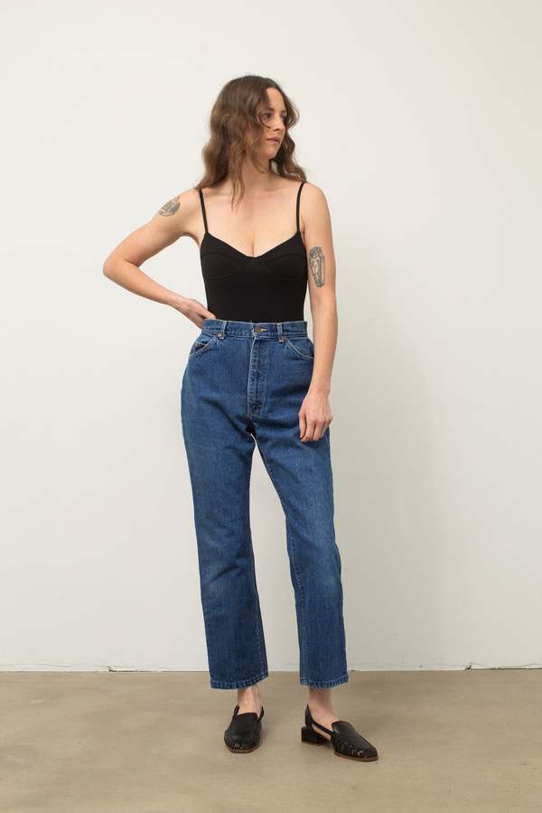 Vintage High Rise Lee Jeans - Blue | Garmentory