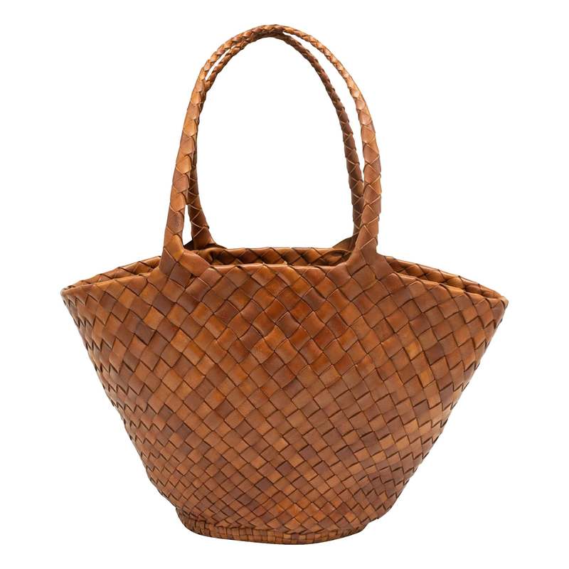 Dragon Diffusion EGOLA WOVEN BASKET BAG - TAN | Garmentory