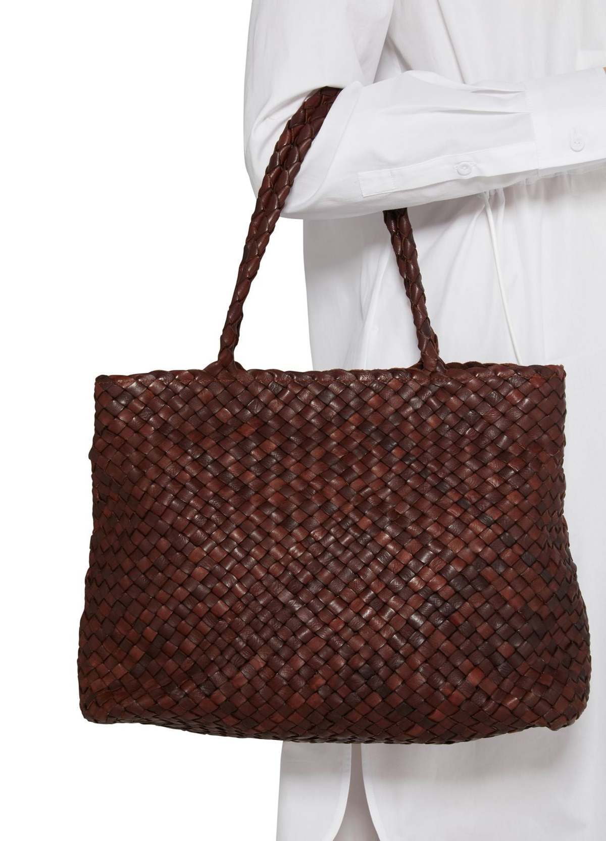 Dragon Diffusion VINTAGE MESH TOTE - DARK BROWN | Garmentory