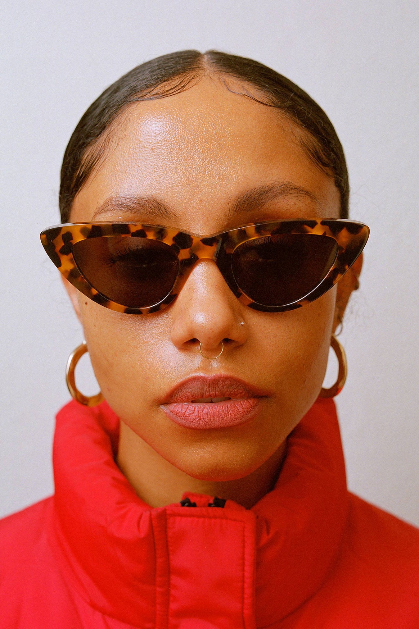 Monokel Moon Havana - Grey solid lens | Garmentory