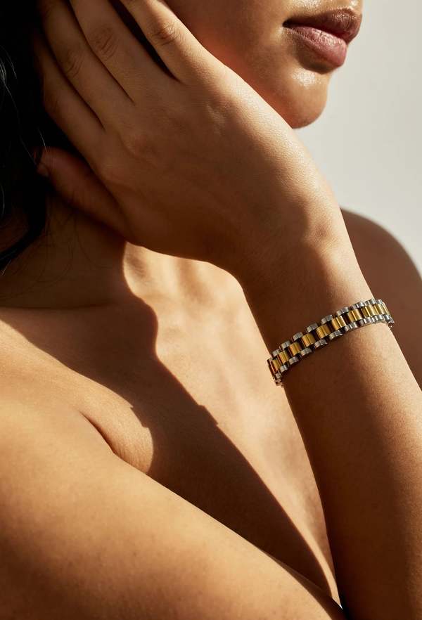 Electric Picks Bennett Bracelet - Mixed Metal | Garmentory