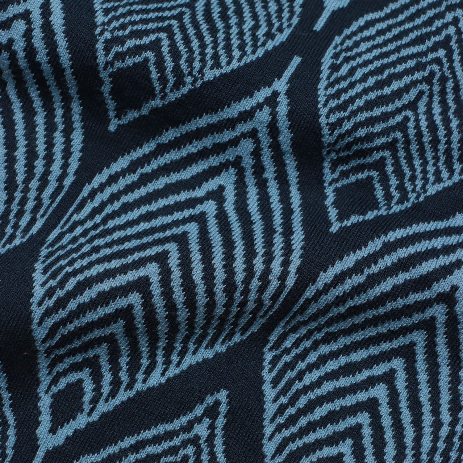 Far Afield Zigger S/S Cardigan - NAVY IRIS/ALLURE BLUE | Garmentory