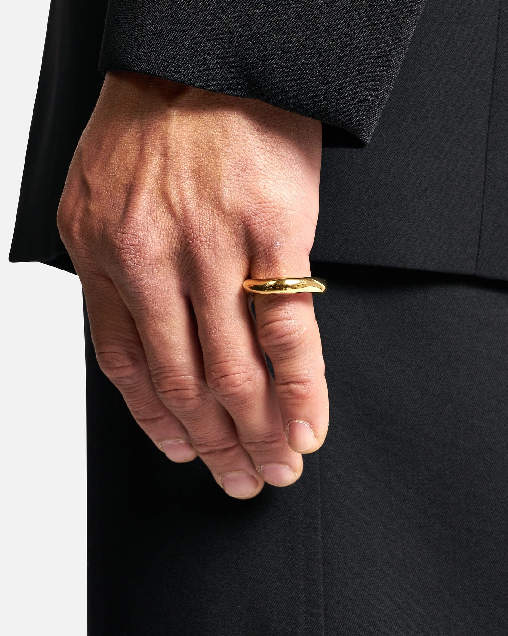 Jil Sander New Lightness Brass Ring - Gold | Garmentory