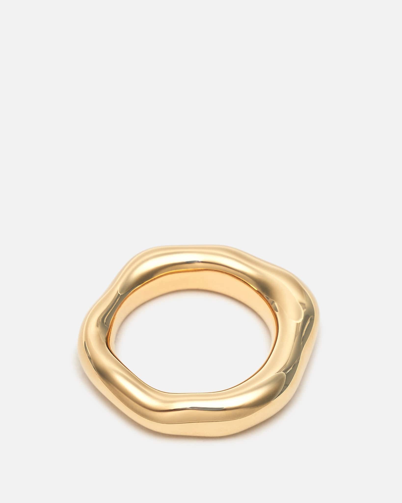 Jil Sander New Lightness Brass Ring - Gold | Garmentory
