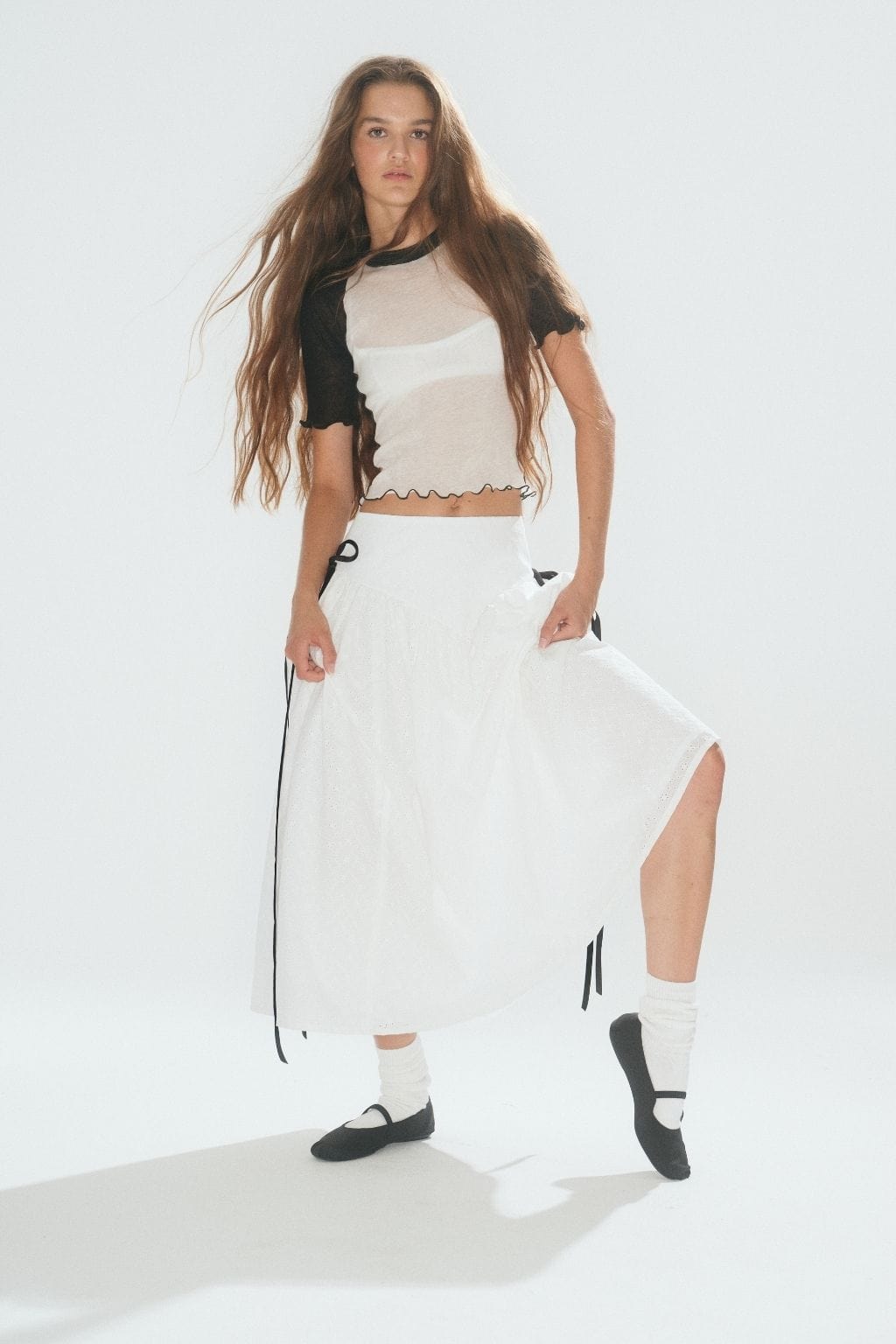 Eliza Faulkner Ruth Tee - Black/White | Garmentory